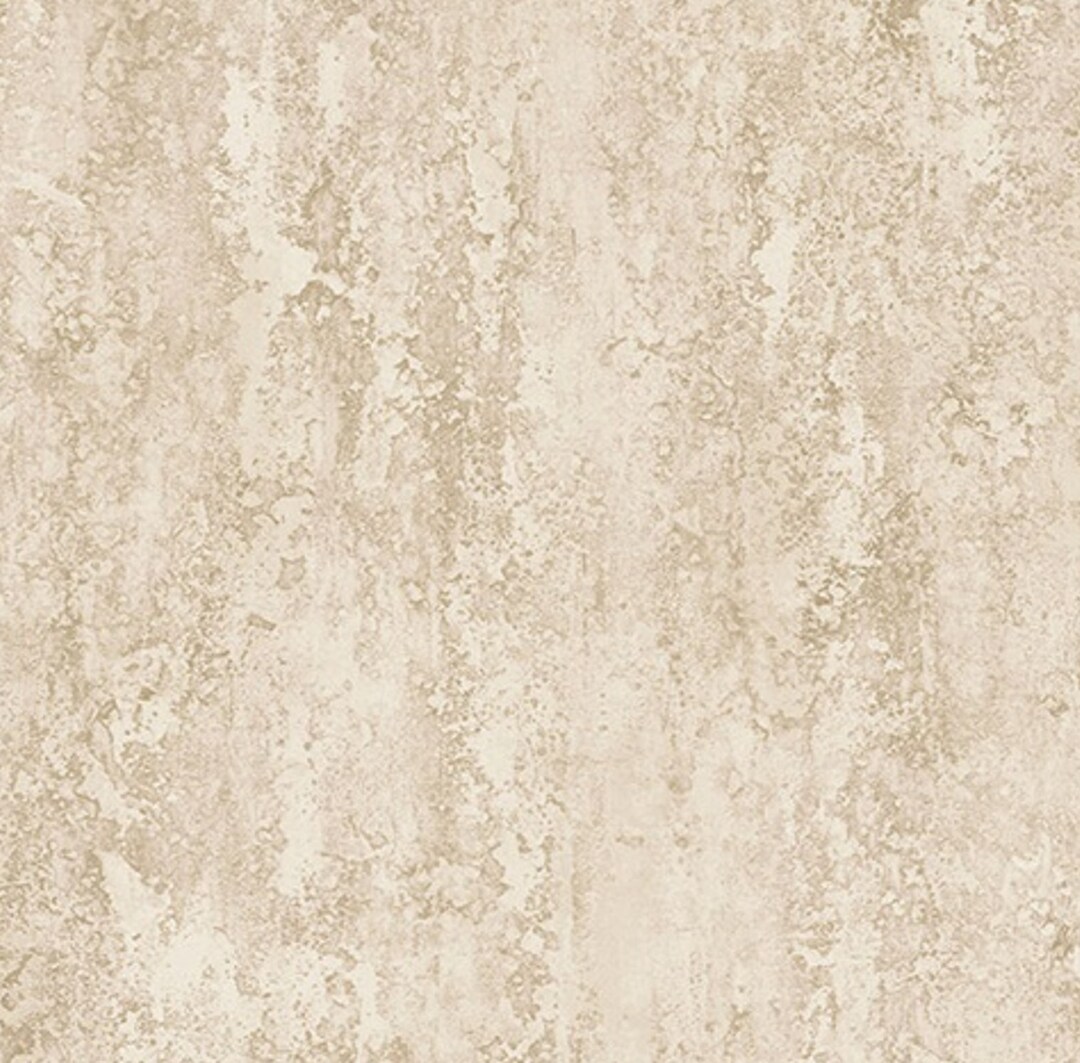 Beige Blush Chippy Plaster Wallpaper, Faux Stucco Texture, Distressed ...