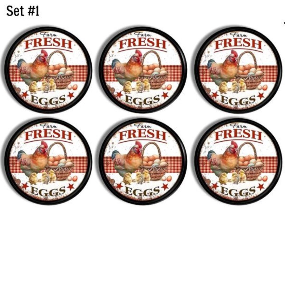 Chicken Cabinet Knobs, Country Farm Animal Drawer Pulls, Fresh ...