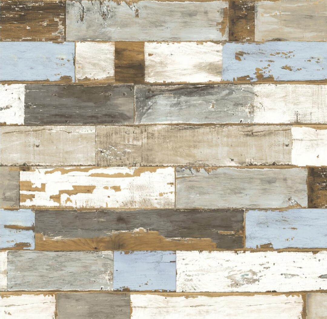 Chippy Reclaimed Shiplap Peel Stick Wallpaper, Distressed Peeling Paint ...