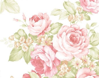 Cabbage Rose Floral | Etsy