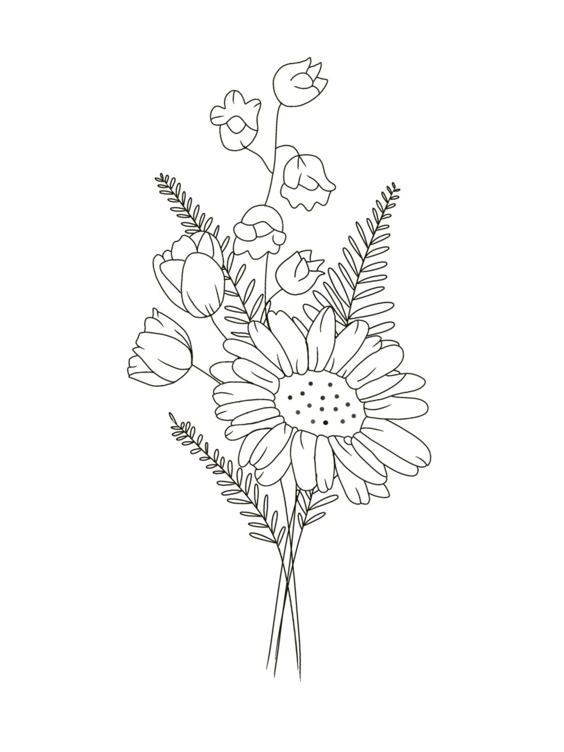 Custom Birth Flower Bouquet digital Download - Etsy