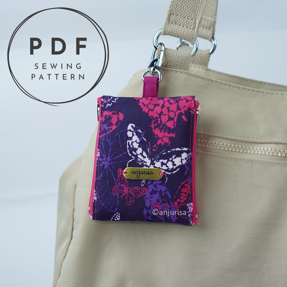 Riley Pouch Sewing Pattern - Two-sided Zipper Keychain Pouch - Etsy