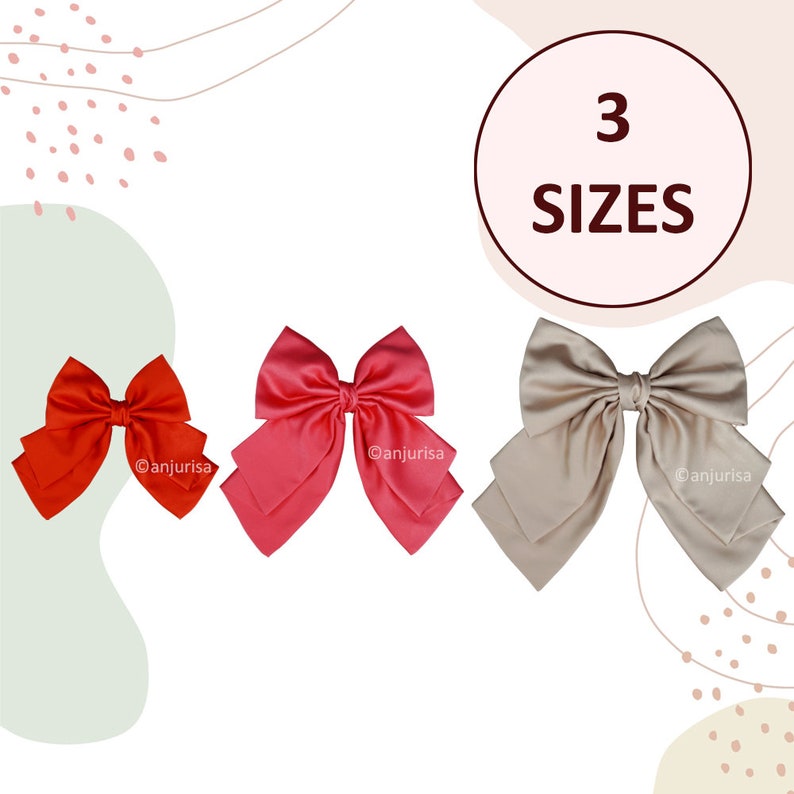Cassie Bow Sewing Pattern: Elegant Flowing Bows (PDF Pattern) - Etsy