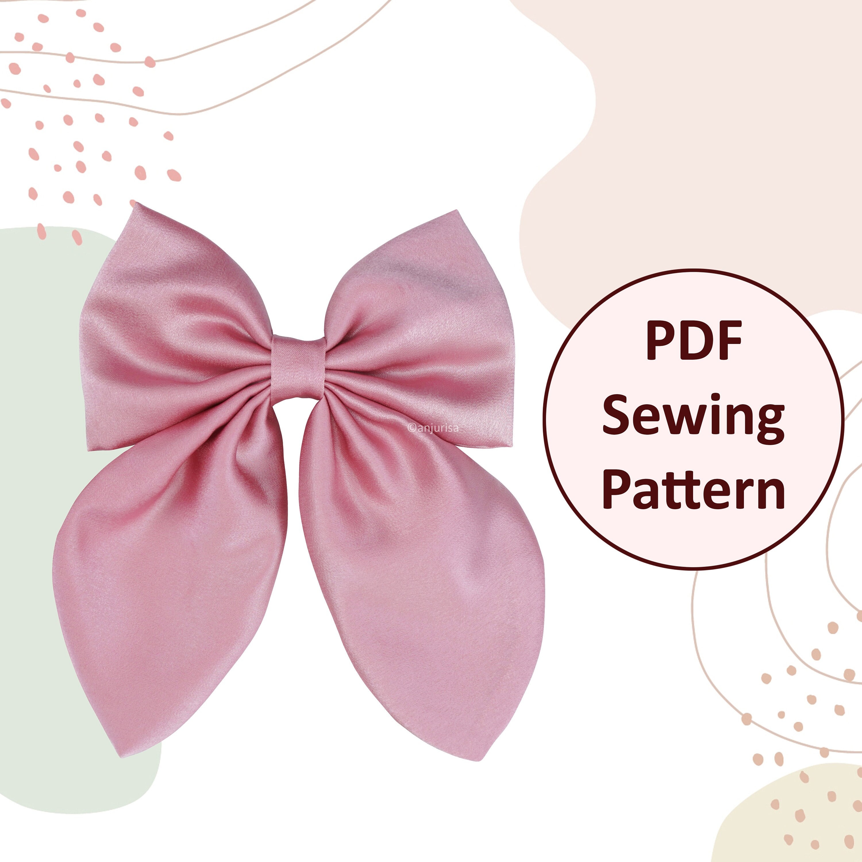 Sweet Bow Sewing Pattern the Ultimate Hair Bow Sewing Guide Instant ...