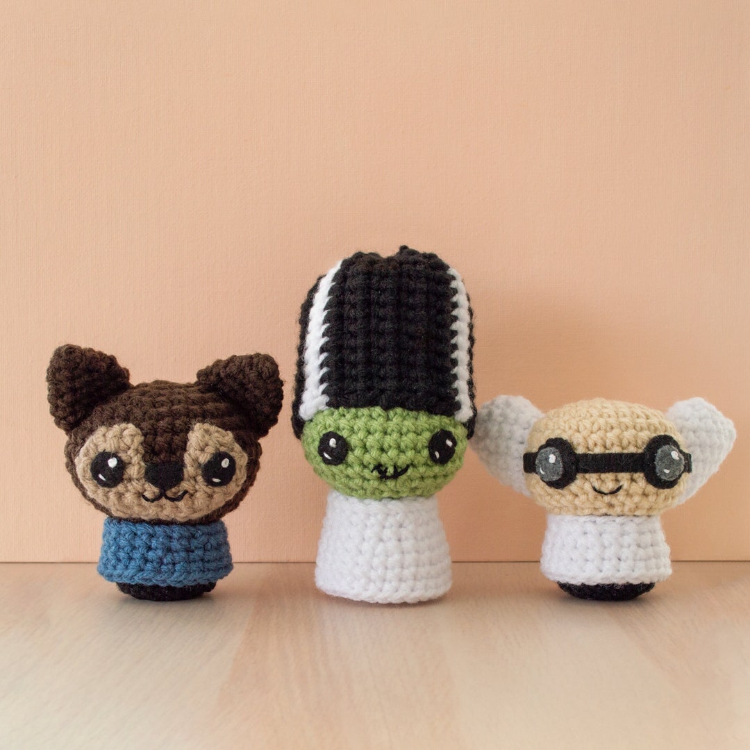 Halloween Crochet Werewolf Pattern, Crochet Mad Scientist Pattern and ...