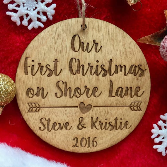 Personalized First Christmas at Home Ornament Street Address | Etsy