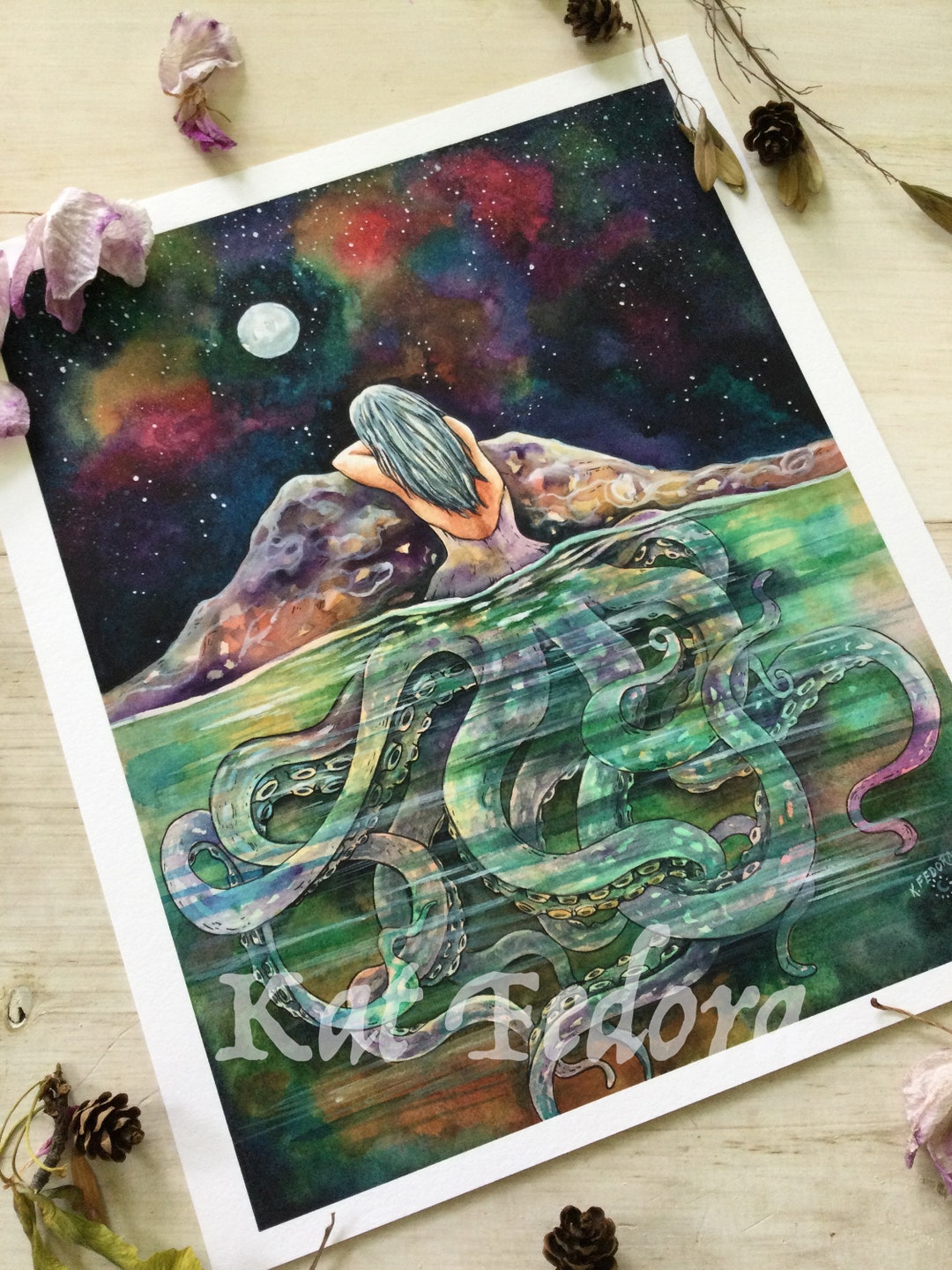 Mythic Moon, 8x10 Inches, Print - Etsy