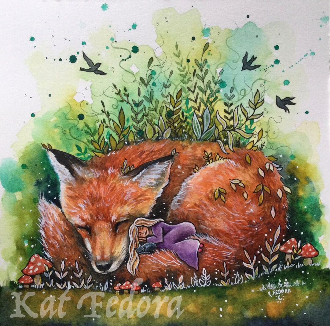 Trust, Original Watercolor Painting, 8x8 Inches - Etsy