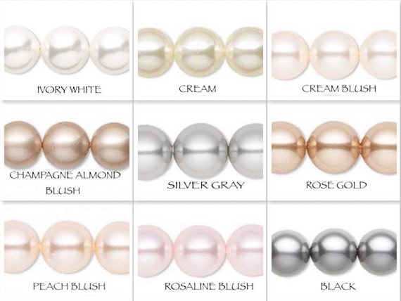 JamBridalAccessories Pearl Wedding Set Pearl Necklace Earrings Set Ivory Pearl Jewelry Set Pearl Bridal Set Lucy S