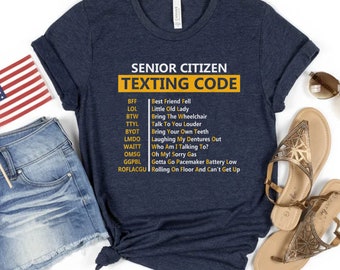 Senior Citizen Texting Code - Etsy