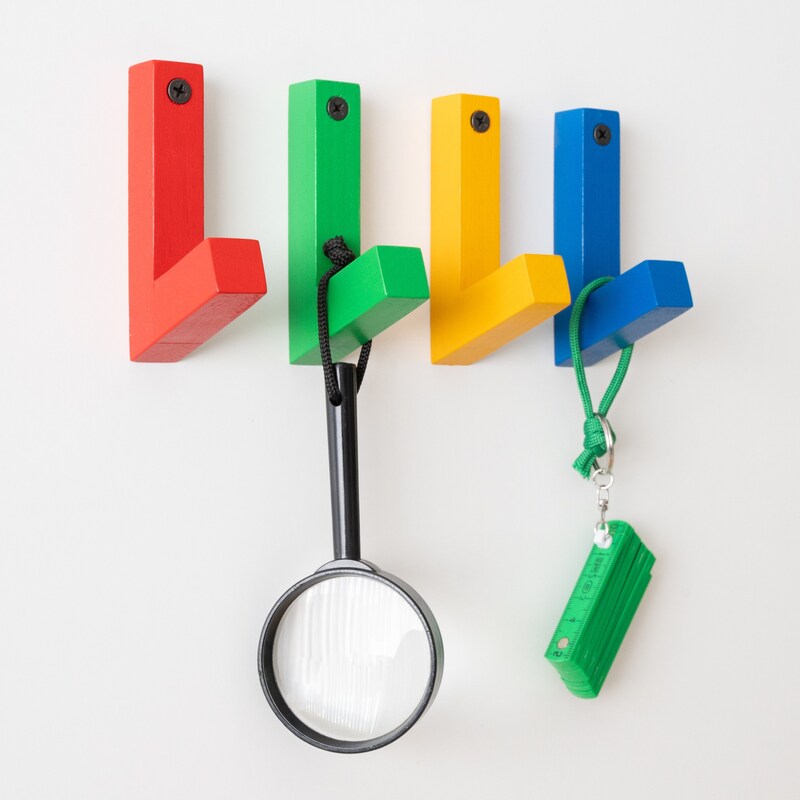 Colorful Wall Hooks - Etsy