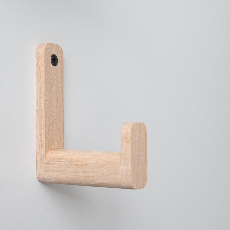Extra Long Oak Wooden Wall Hook, Oversized Model, Headset Holder - Etsy