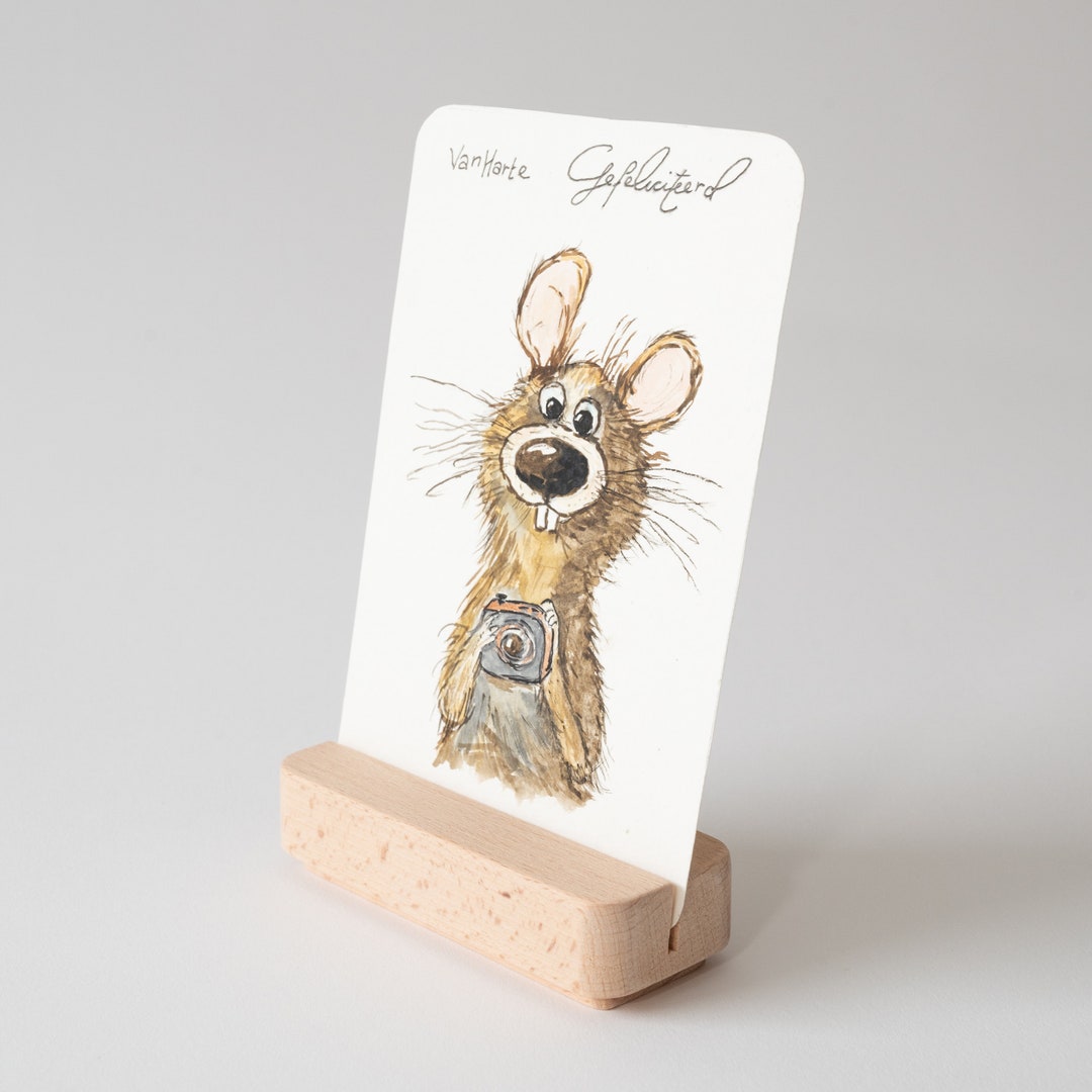 Beech Wooden Photo Holder, Place Card Holders, Invitation Stands, Pos ...