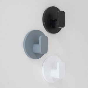 Self-adhesive Colored Round Beech Wall Hooks, Accessory Hook, Jewelry ...