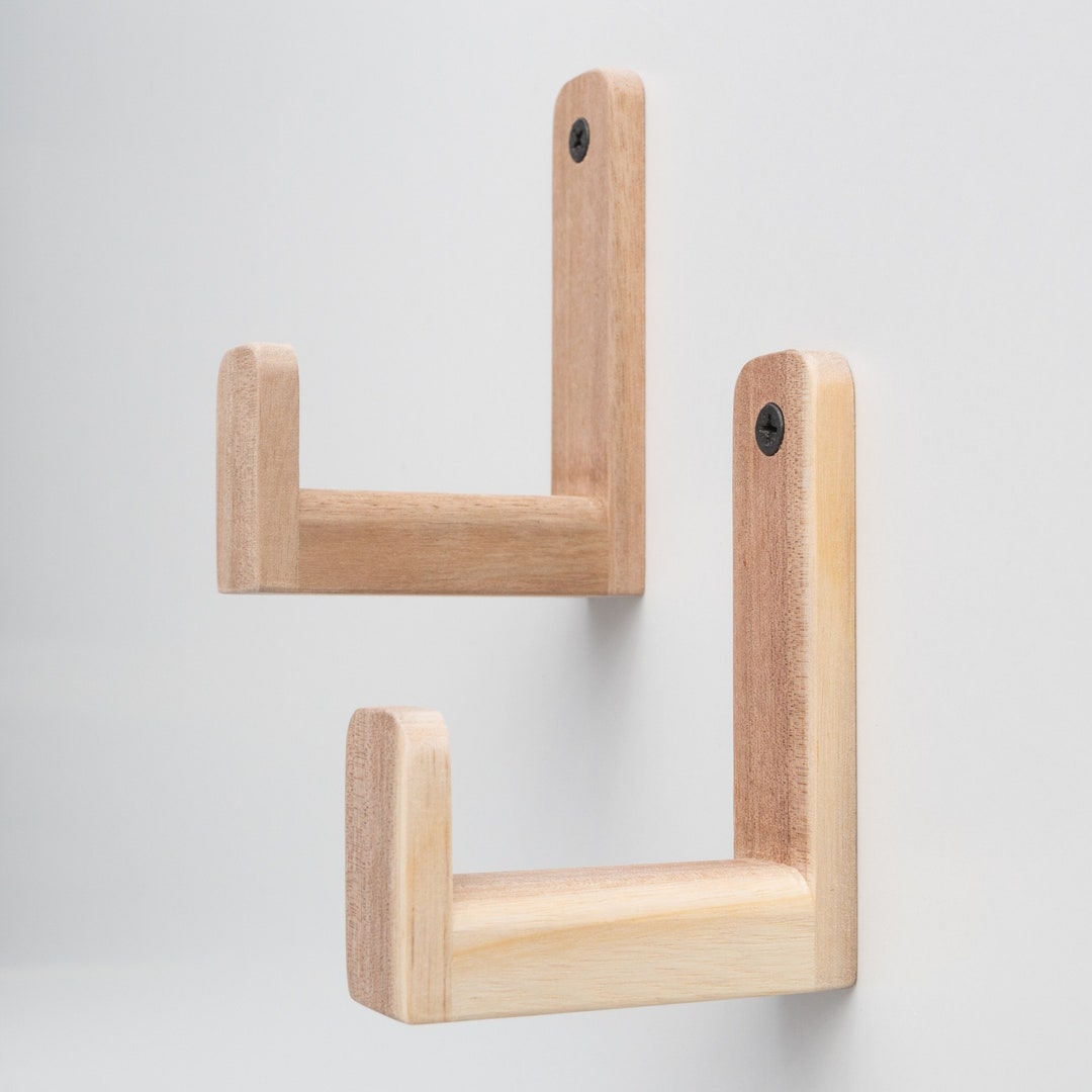 Extra Long Acacia Wooden Wall Hook 40 & 60mm |wooden Wall Hook Large ...