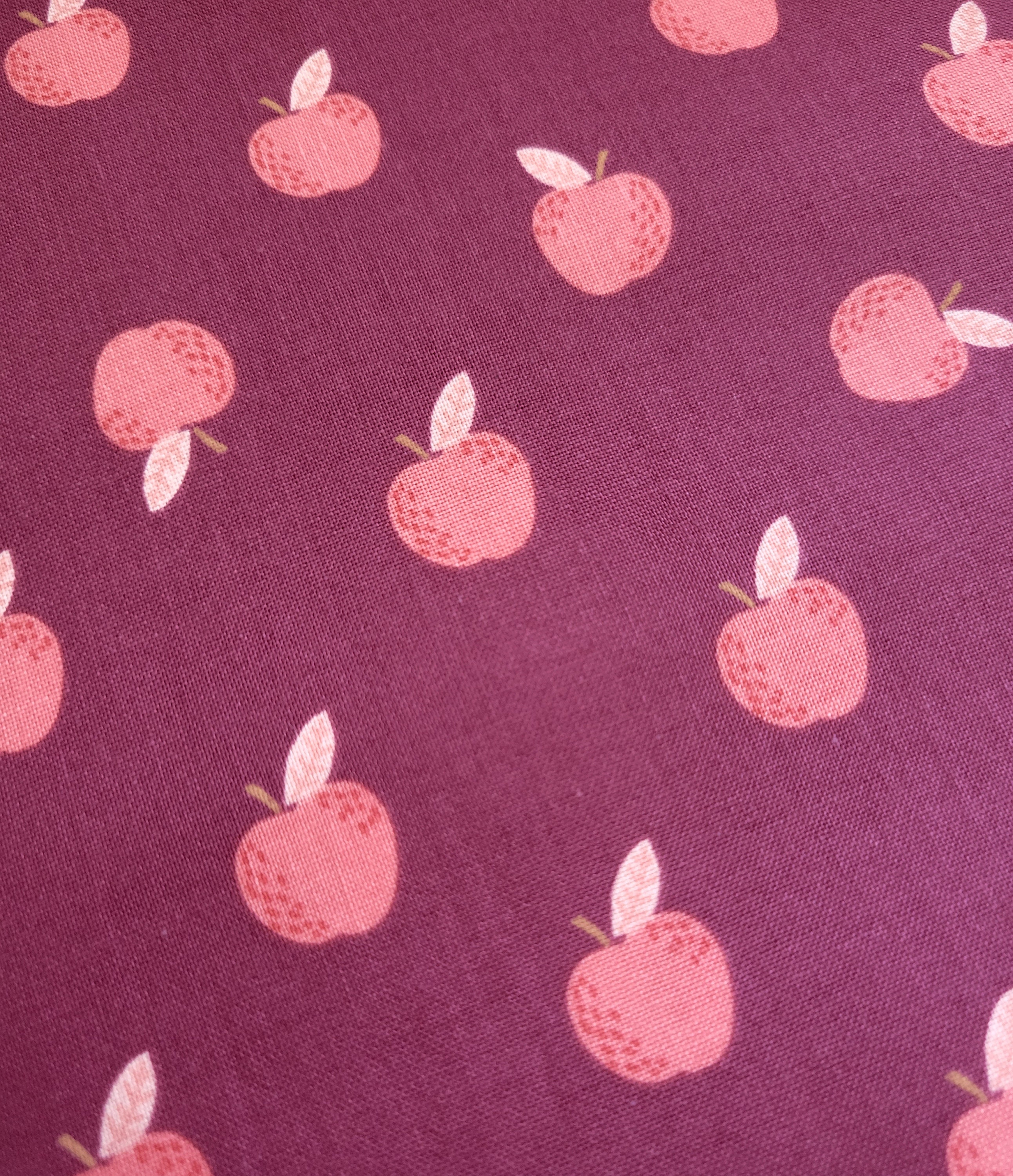 Fabric - Sweetbriar - Apples Wine - Apple Fabric - Fabric - Red Apple ...