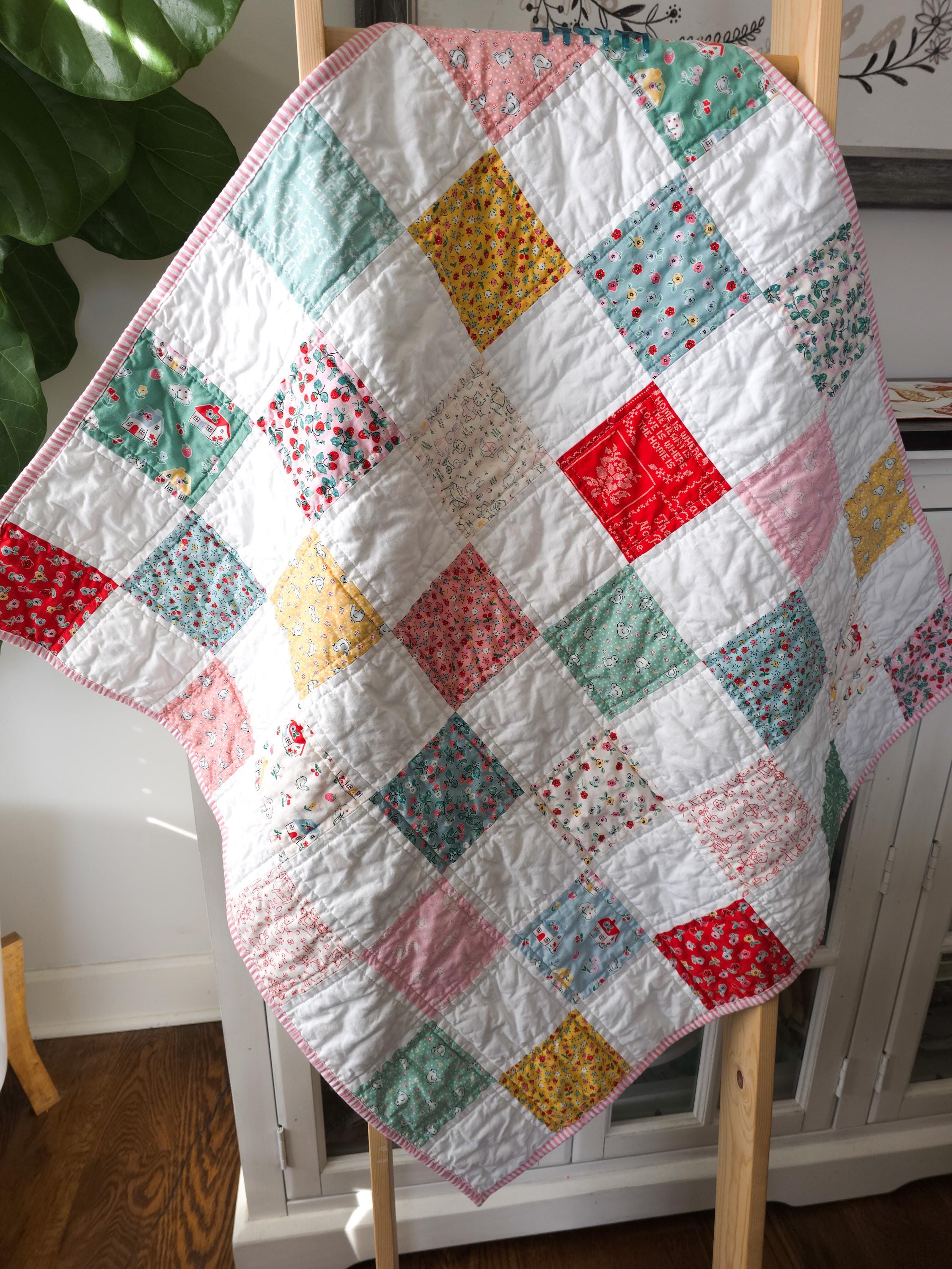 MADE TO ORDER- Baby Quilt - Modern Quilt - Blanket - Baby Bedding - Cot ...