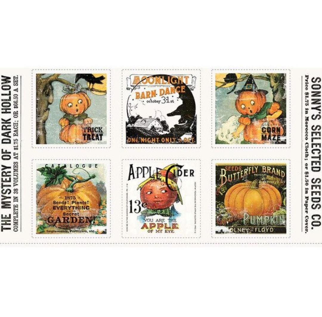 Pumpkin Patch Panel - J. Wecker Frisch - Riley Blake - Halloween Fabric ...