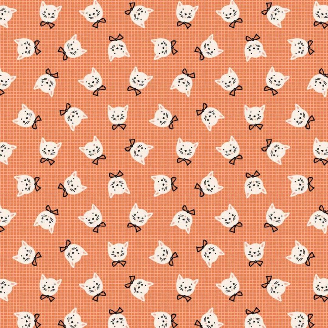 Sweet Tooth - Kitty Box Orange - Elea Lutz - Poppie Cotton - Halloween ...