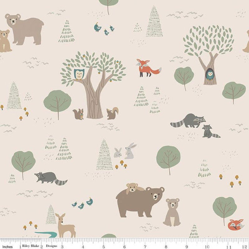Woodland Fabric - Etsy
