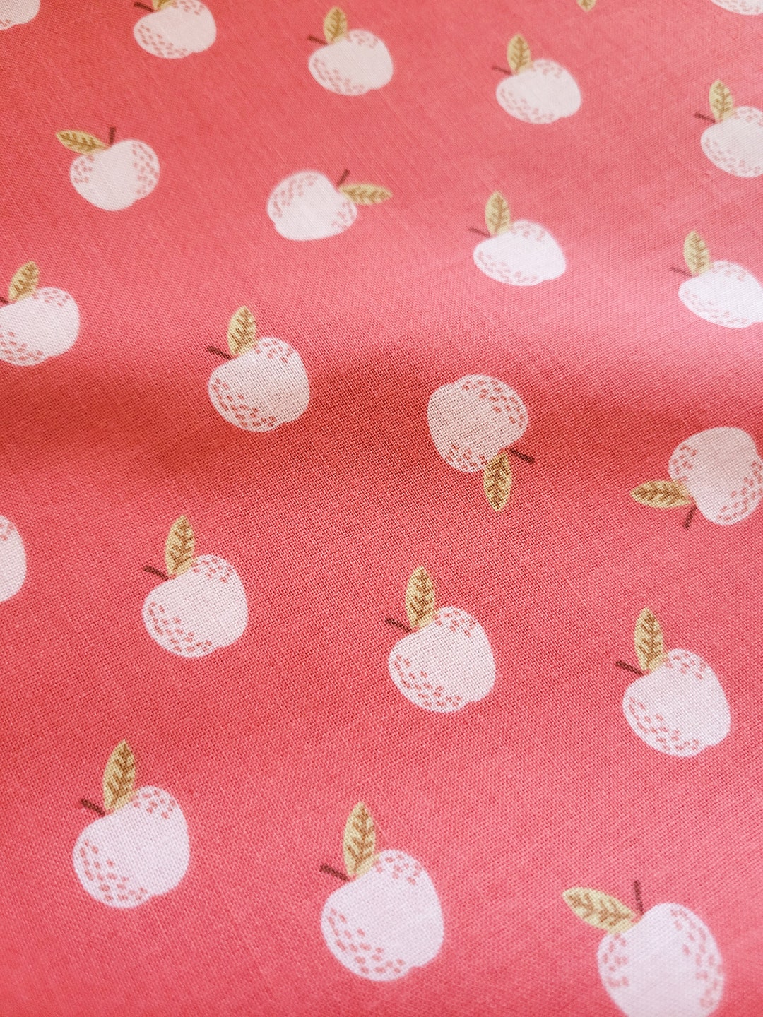 Fabric - Sweetbriar - Apples Paprika - Apple Fabric - Blush Fabric ...