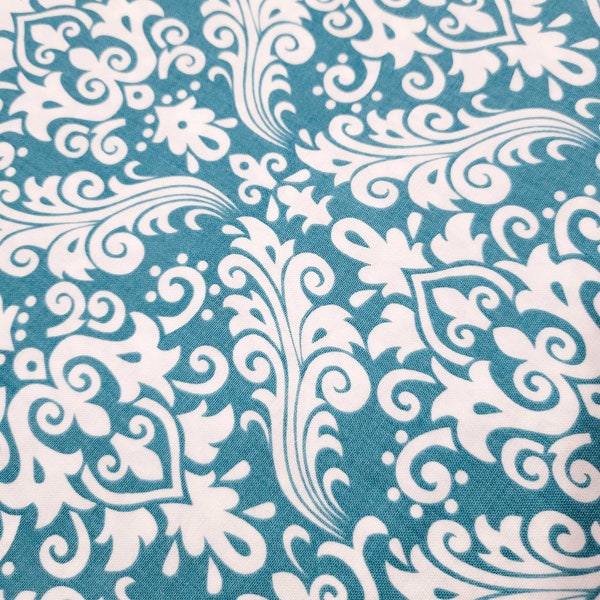 Teal Damask - Etsy
