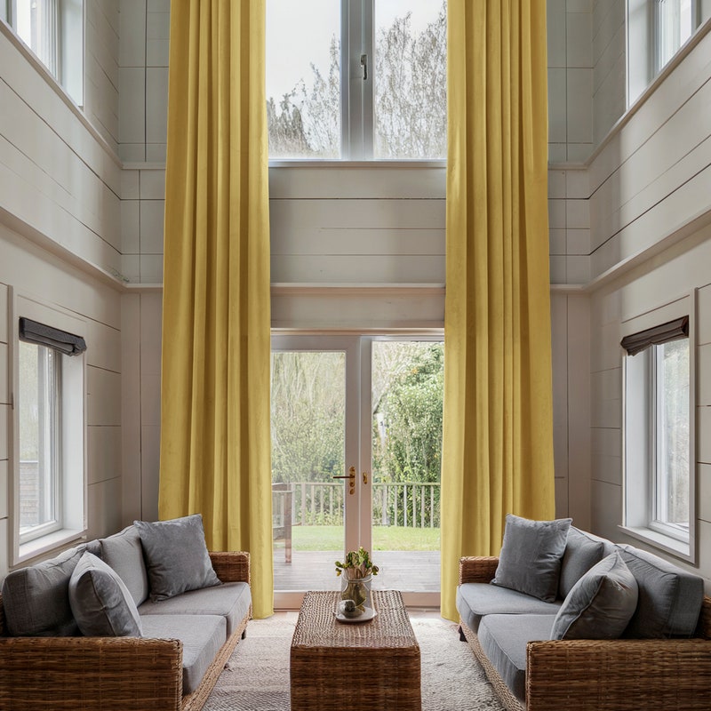 Extra Long Curtains - Etsy