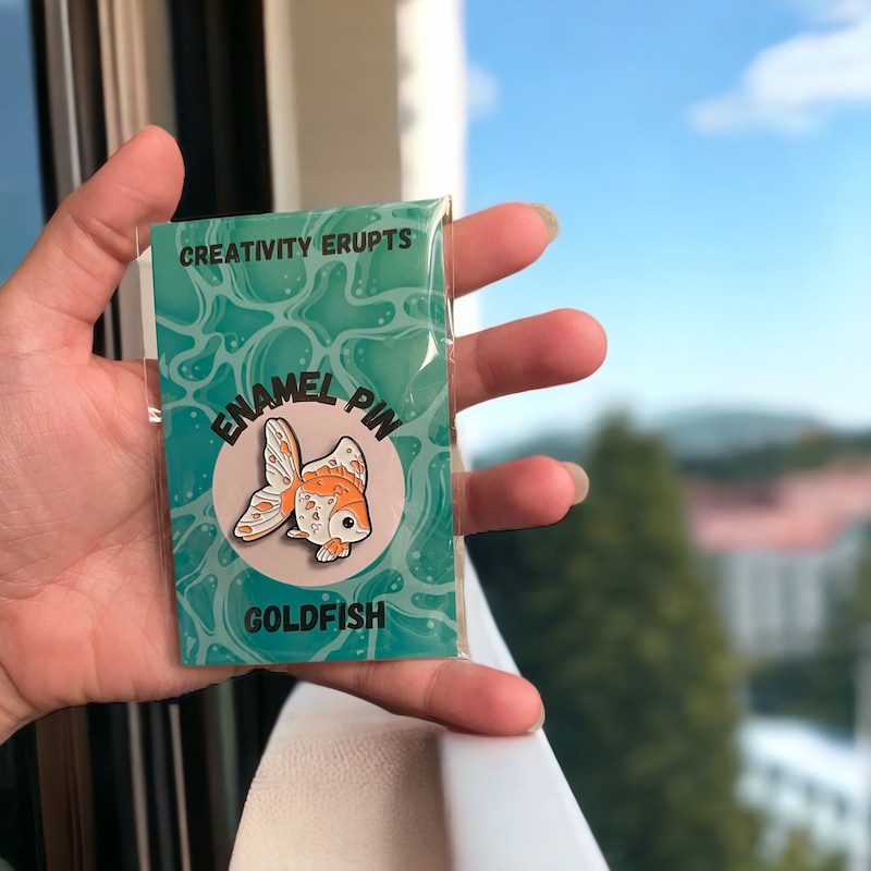 Goldfish Pin - Etsy