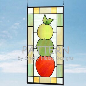 3 Apples PATTERN for Stained Glass or Mosaic - Etsy