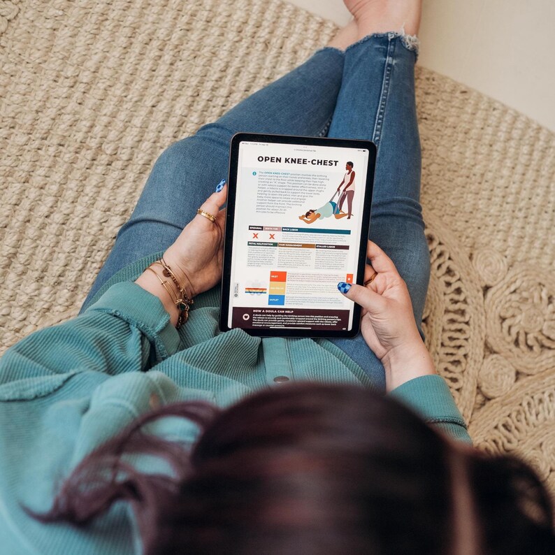 A Doula’s Guide to Labor Positions Ebook | Interactive PDF Ebook for ...