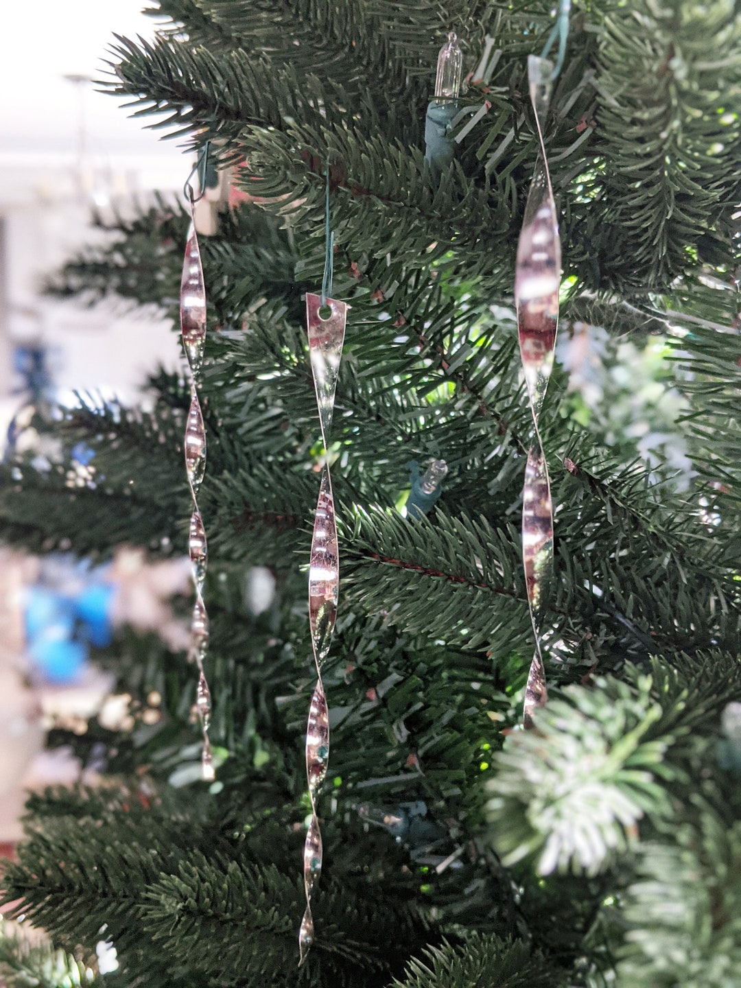 Tin Icicles - 6 Inch Silver (package of 12) - Etsy