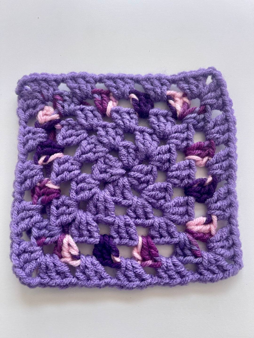 Granny Square Pattern for Beginners. No Magic Ring Required - Etsy