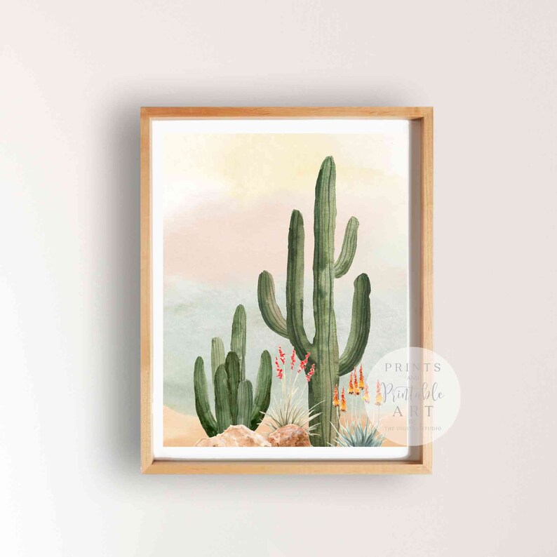 Llama and Cactus Nursery Instant Download Boy Nursery Decor - Etsy