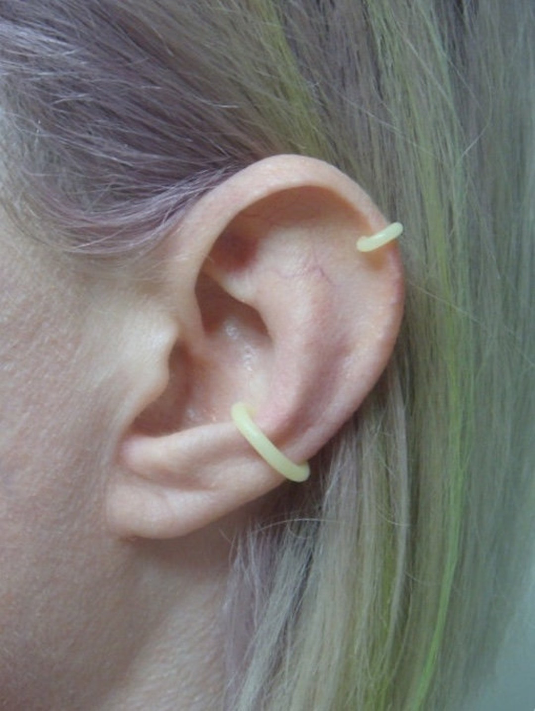 Glow in the Dark Ear Cuff, Ear Cuff Set of 4, Hypoallergenic Earrings ...