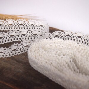 Linen Bright White Lace Trim, High Quality, 5 M/ 5.5 Yards - Etsy