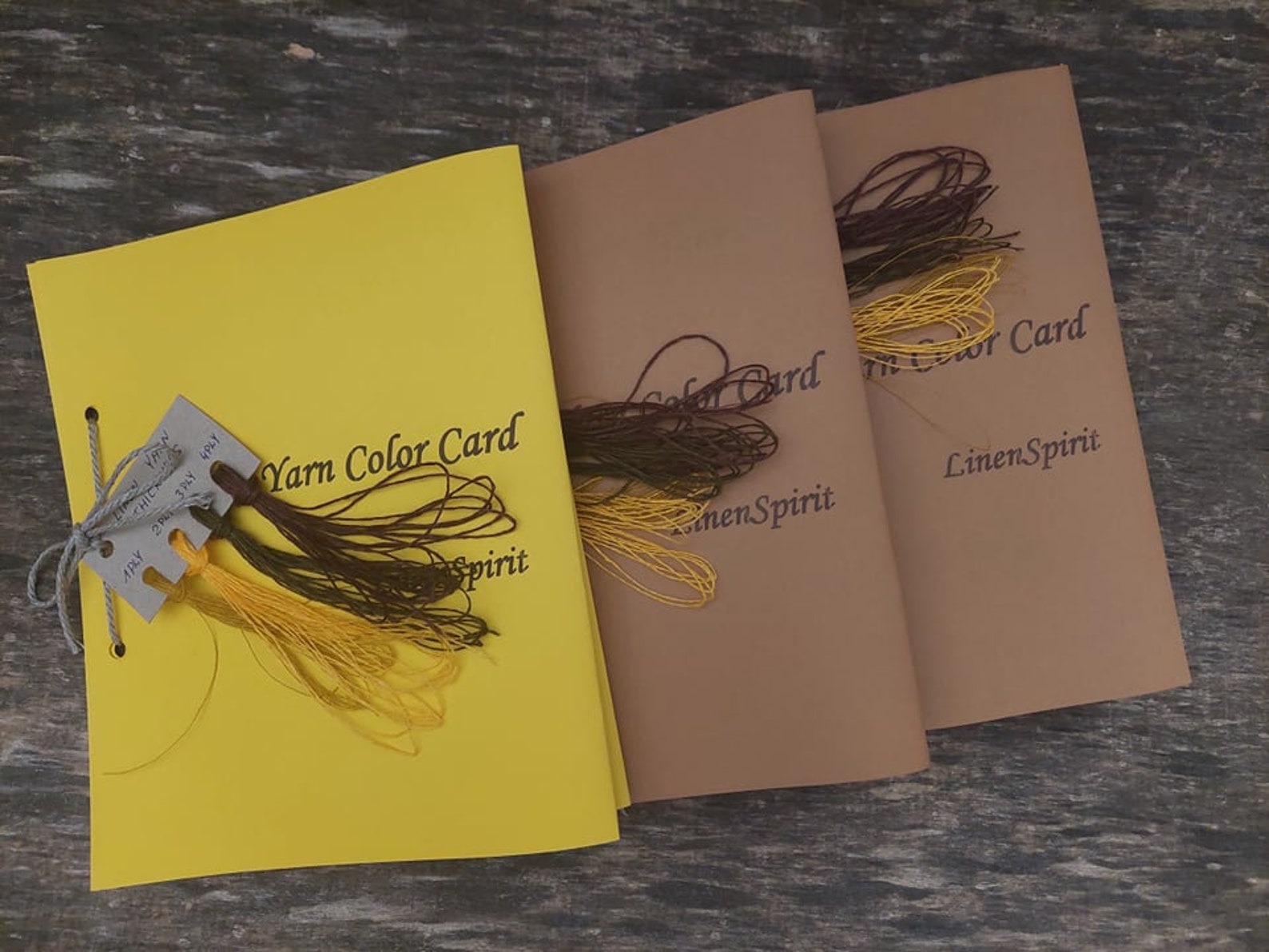 100 LINEN COLORS Yarn Color Card Linen Yarn Palette | Etsy