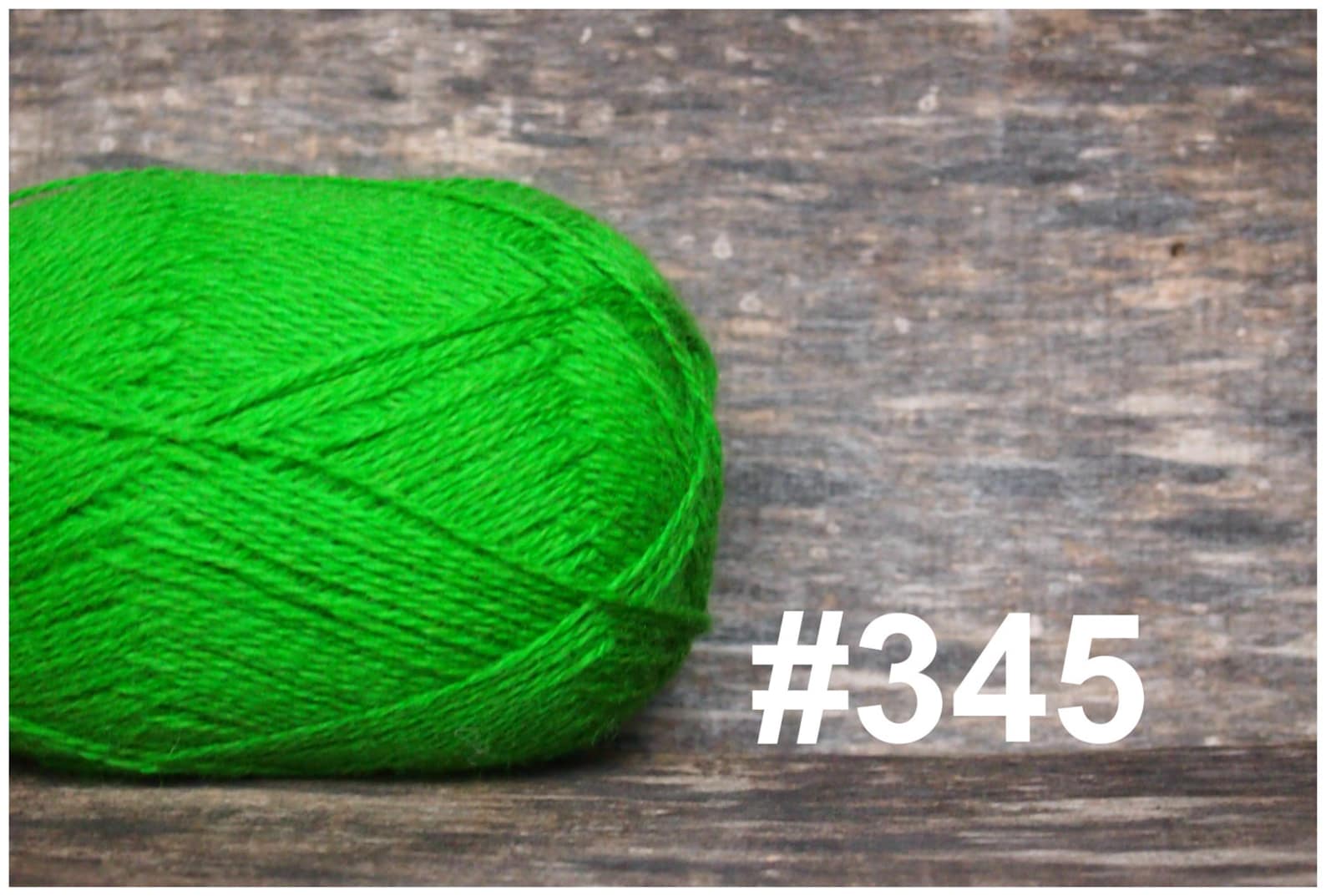 WOOL YARN, Wool Bright Green Color for Knitting, Crochet, Lithuanian ...