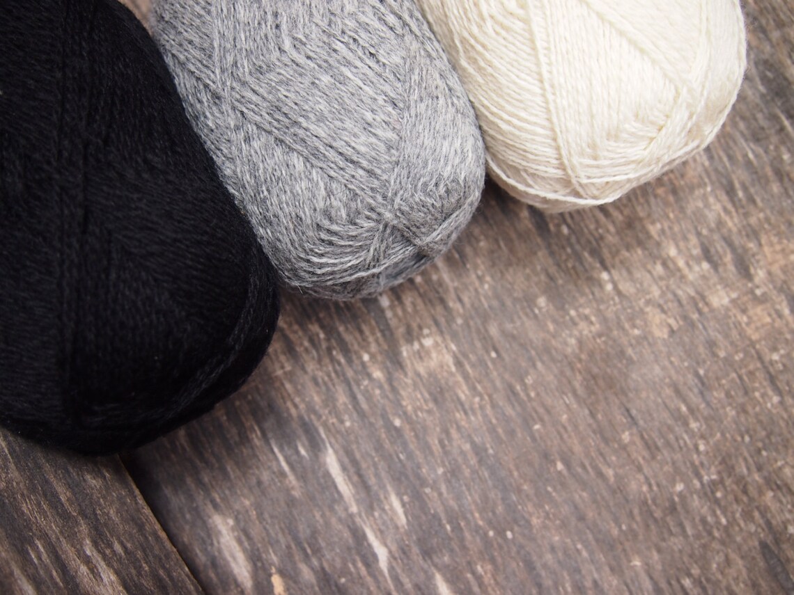 WOOL YARN 3 Balls Wool for Knitting Crochet Lithuanian Wool - Etsy