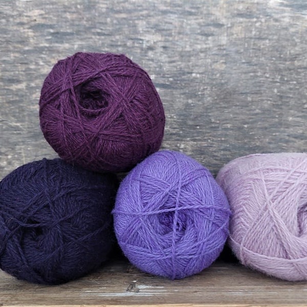 Purple Wool Yarn - Etsy