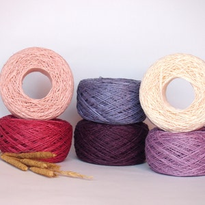 6 Balls Natural Linen Yarn, High Quality, Linen Yarn for Crochet ...