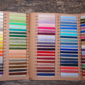100 LINEN COLORS, Yarn Color Card - Linen Yarn Palette - Etsy