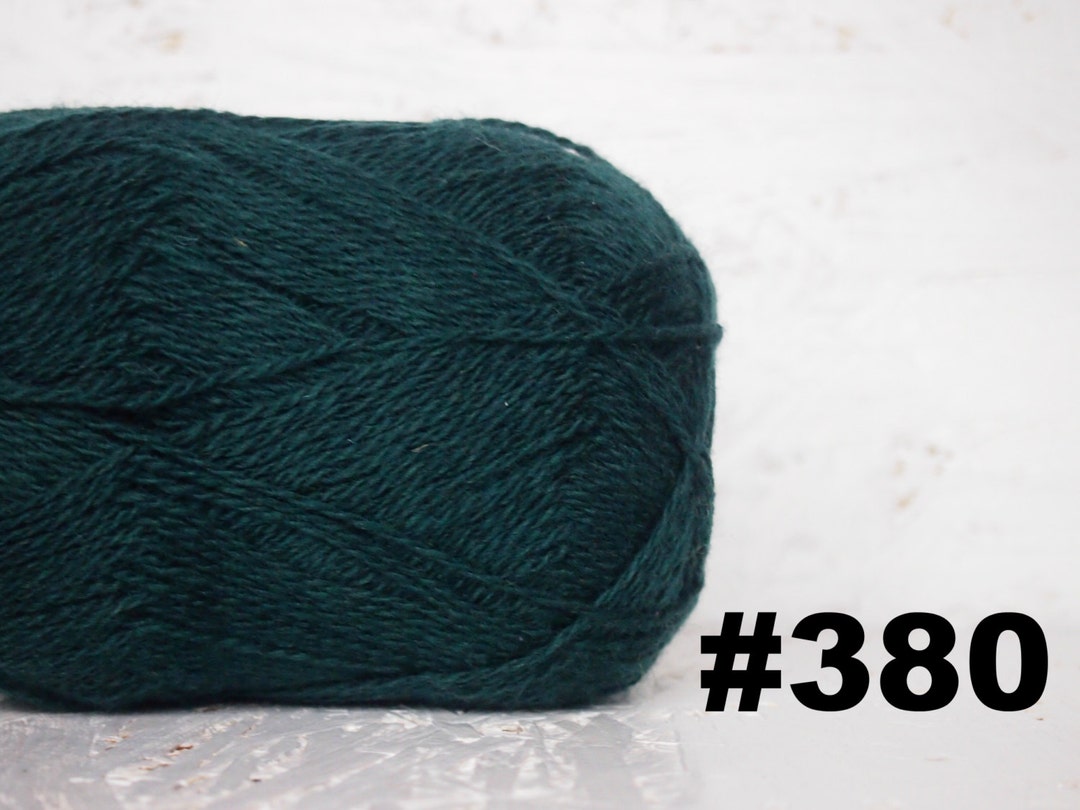 WOOL YARN, Wool Green Color for Knitting, Crochet, Lithuanian Wool Yarn ...