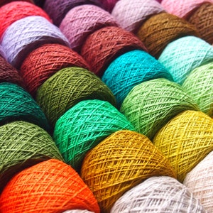 77 LINEN Yarn Colors, 15g Balls for Sewing, Crochet, Macrame, Linen ...