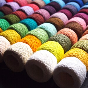 77 LINEN Yarn Colors, 15g Balls for Sewing, Crochet, Macrame, Linen ...
