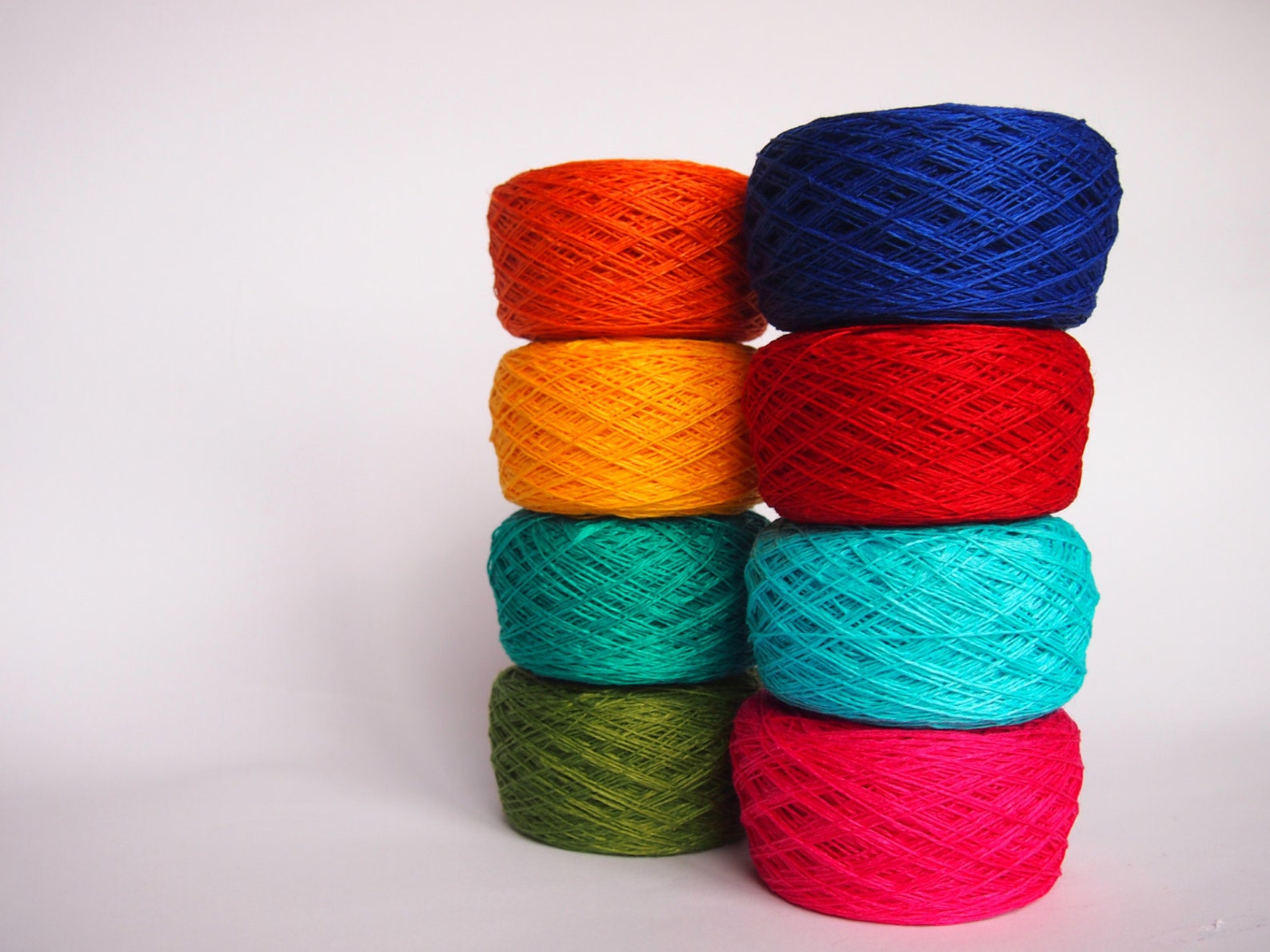 Bright Linen Yarn Colors 8 Balls Natural Linen Yarn High - Etsy