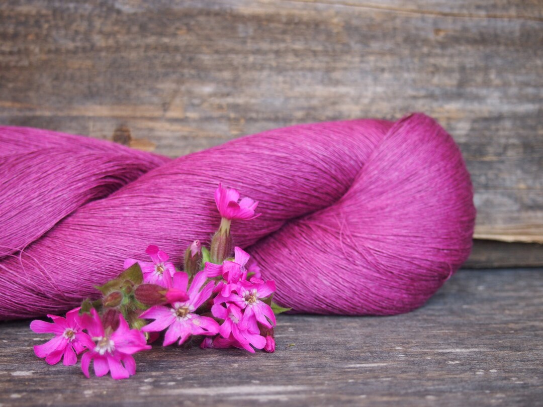Linen Yarn, Orchid Skein, High Quality, Linen Yarn for Crochet ...