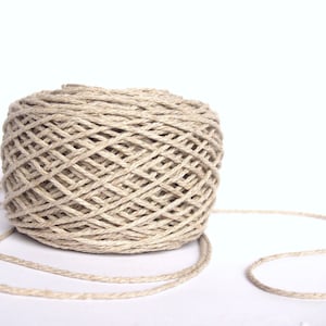 2 Mm Linen String, Linen Thread, Linen Ribbon, Cord, Linen Supplies ...