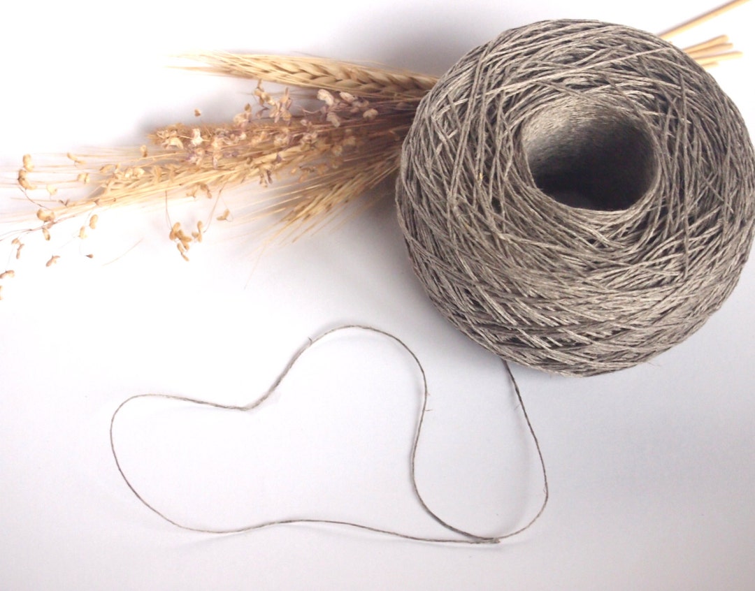 100 Possible Colors, Linen Yarn for Crochet, Knitting, Weaving 100 G ...