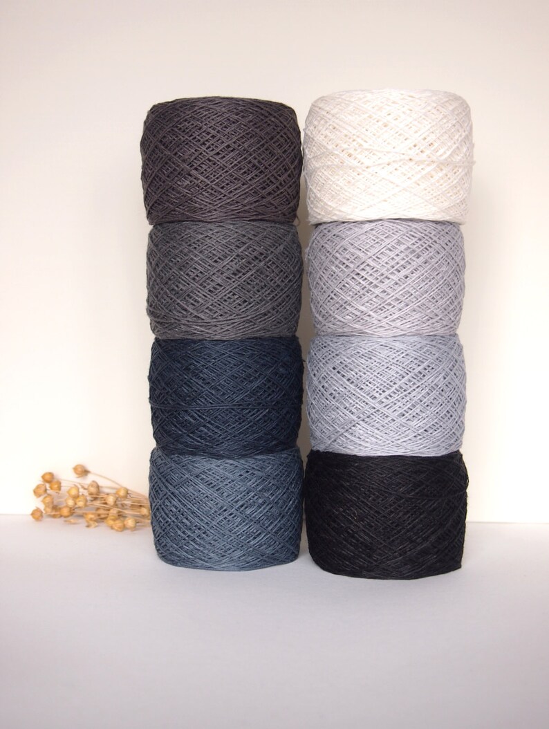 8 Balls Natural Linen Yarn High Quality Linen Yarn for | Etsy