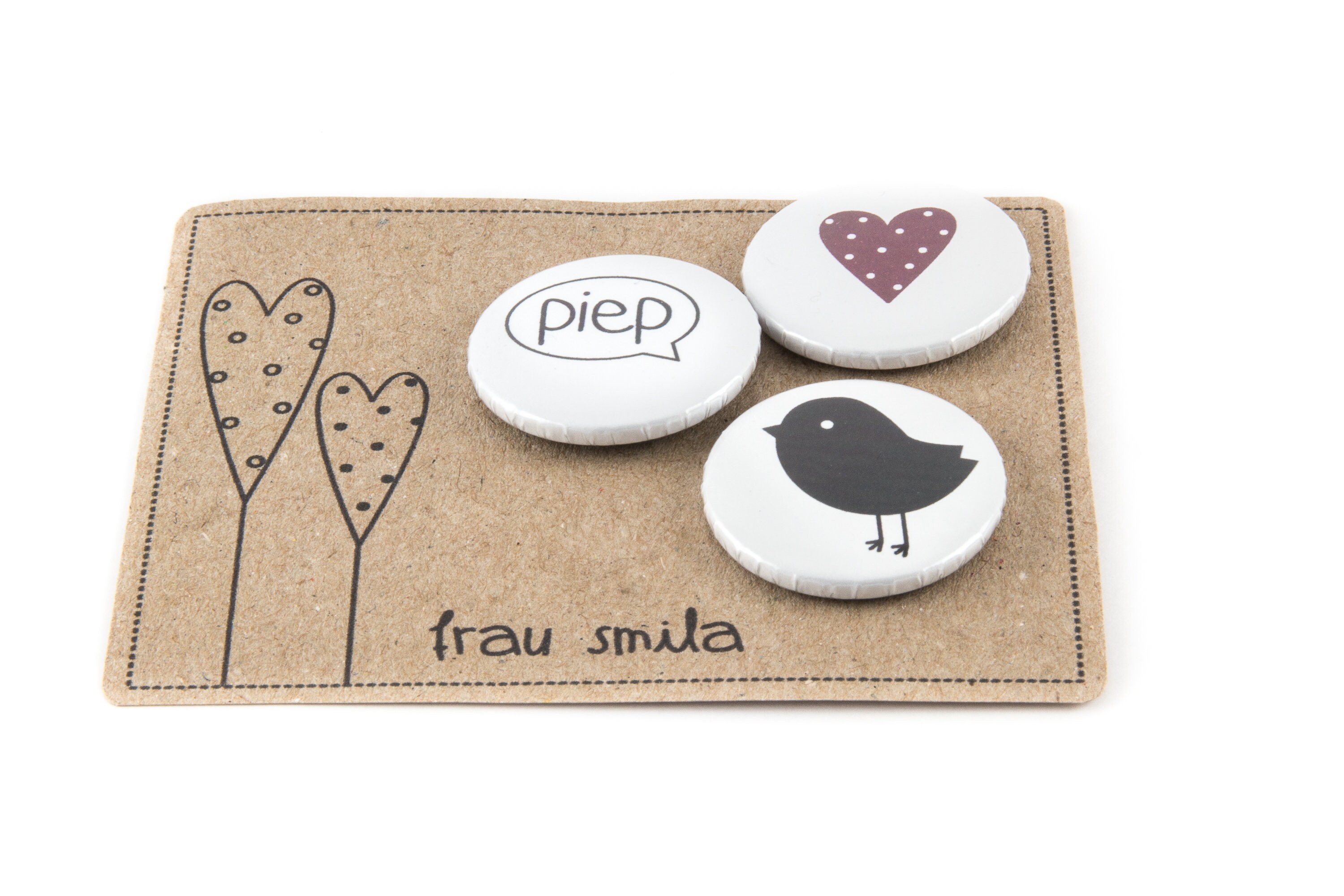 SPATZ PAUL Button-Set oder Magnet-Set 3 Stück - Etsy.de